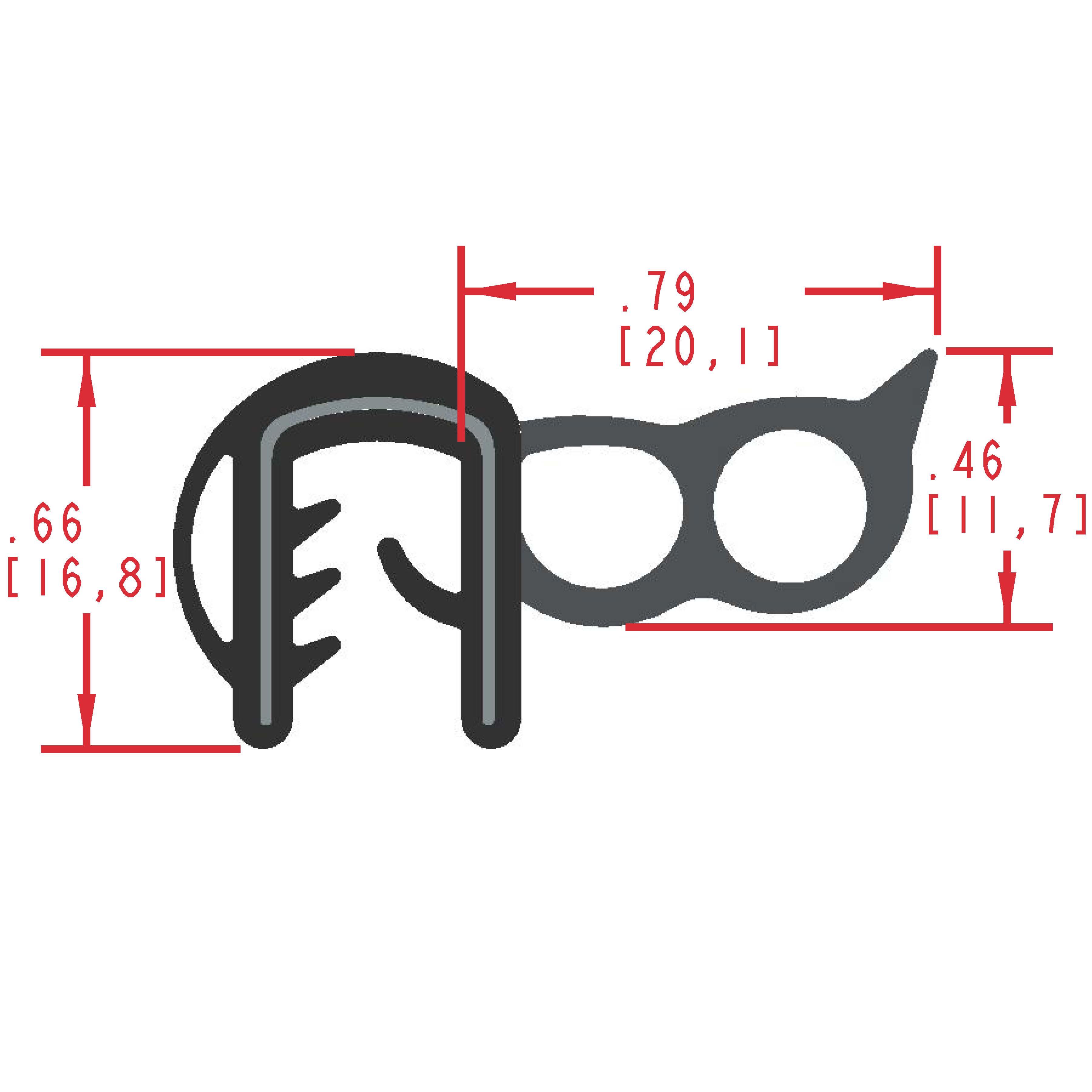 Side Bulb Rubber Seals | Ebco, Inc | 847-531-9500