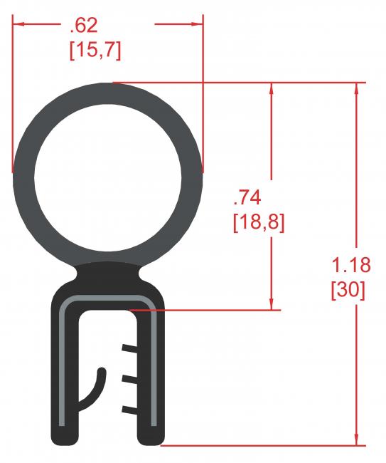 Top Bulb Rubber Seals | Ebco, Inc | 847-531-9500